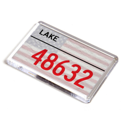 FRIDGE MAGNET - Lake, 48632 - US Zip Code | eBay UK