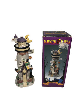Halloween Haunted Haven Rowdy Rogues Gallery Lighthouse Porcelain NO ...