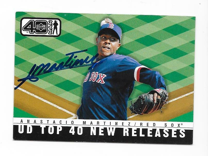 ANASTACIO MARTINEZ 2002 UPPER DECK 40 MAN AUTOGRAPHED SIGNED # 1045 RED ...