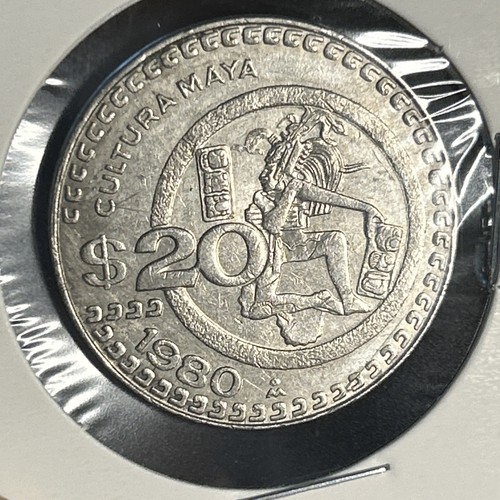 1980 Mexico 20 Pesos Coin Cultura Maya Mint Excellent Condition | eBay