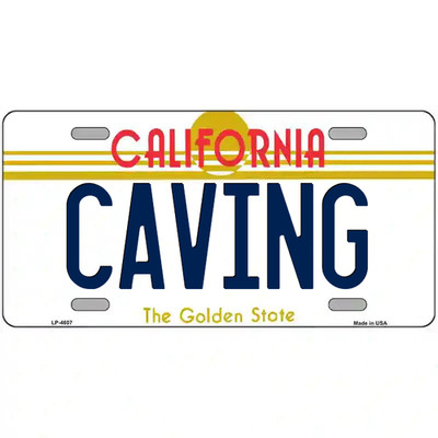 Caving California Metal Sign | eBay