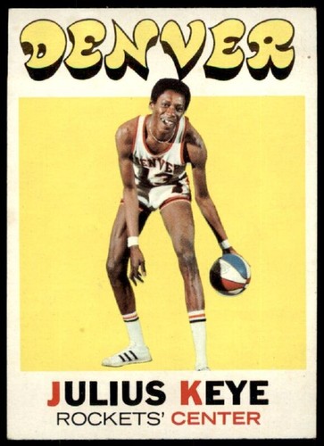 1971 TOPPS JULIUS KEYE 186 EXMT BASKETBALL DENVER ROCKETS | eBay