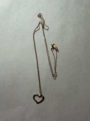 14kt gold fine jewelry pre owned pendant necklace 20”. | eBay
