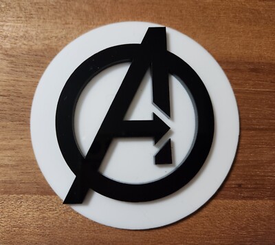 Avengers Logo Marvel Comic Universe MCU - Arcylic Decal Adhesive ...
