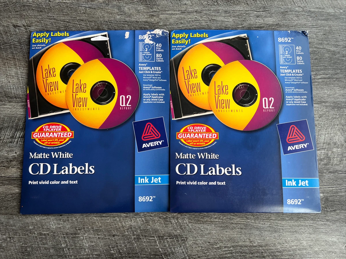 Avery Template 8692 Microsoft Label