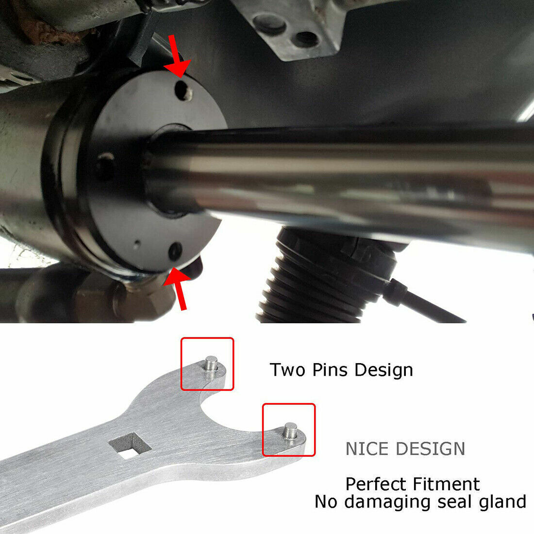 Front Mount Hydraulic Steering Cylinder Seal Kit HS5157 for SeaStar ...