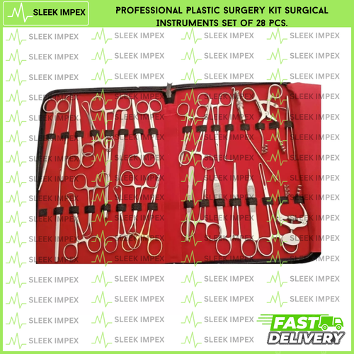 Professional Plastic Surgery Kit Surgical Instruments Set of 28 Pcs | eBay