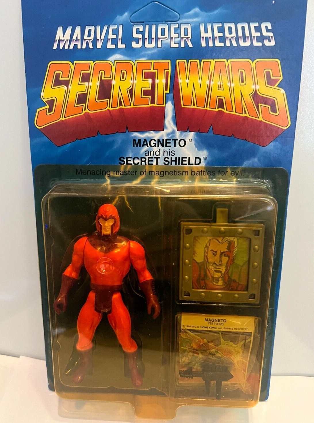 **1984 Marvel Secret Wars Magneto Action Figure - "Unpunched" MOC ...