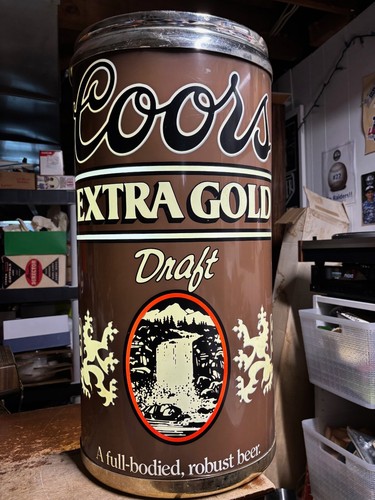 Rare Vintage Everbrite Coors Extra Gold Beer Can Light Up Sign 80’s 27 ...