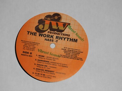 THE WORK RHYTHM NASS-T Lp RECORD VARIOUS SOCA SCREECHY DAN SQUARE ONE ...