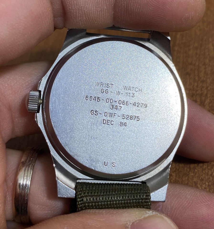 vintage Rare Marathon Gallet GG-W-113 H3 US Military Watch First Seri ...