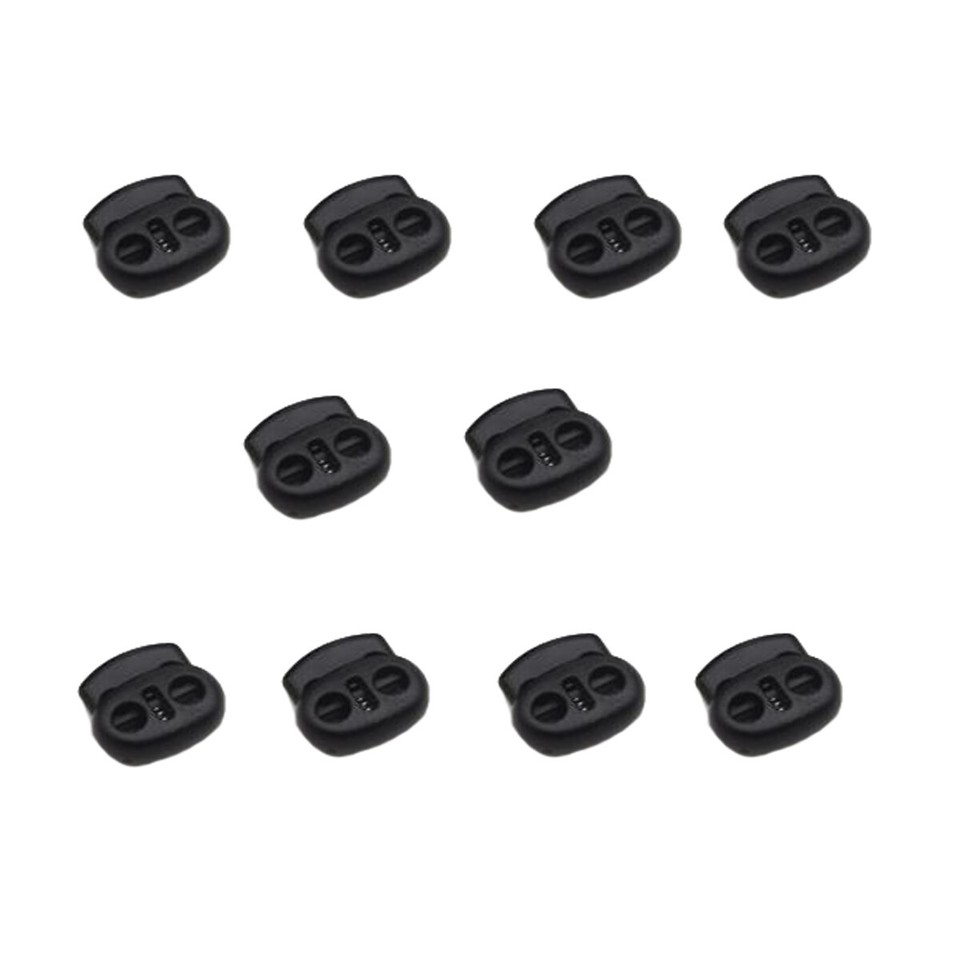 Toggle Cord Stopper Locks End Drawstring Plastic Spring Loaded With ...