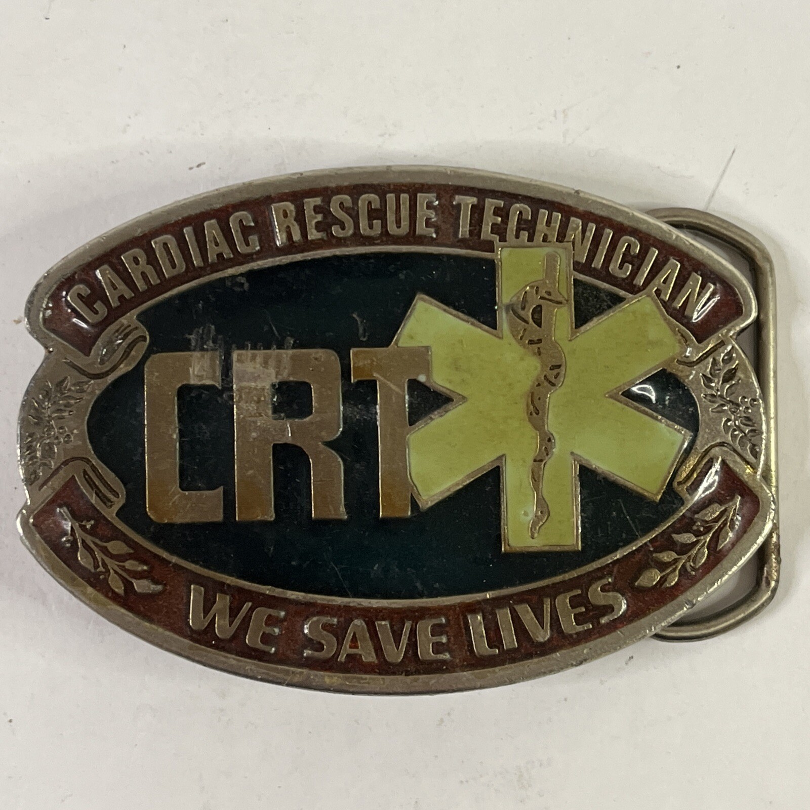 Cardiac Rescue Technician Belt Buckle Vintage CRT #23… - Gem