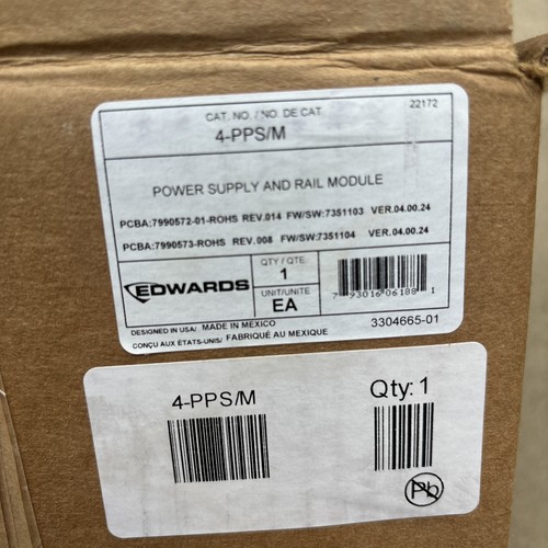 EDWARDS EST 4-PPS/M PRIMARY POWER SUPPLY AND RAIL MODULE NEW SEALED ...