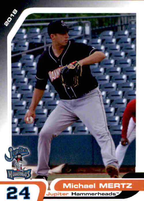 2018 Jupiter Hammerheads Grandstand #22 Michael Mertz Newark Delaware ...