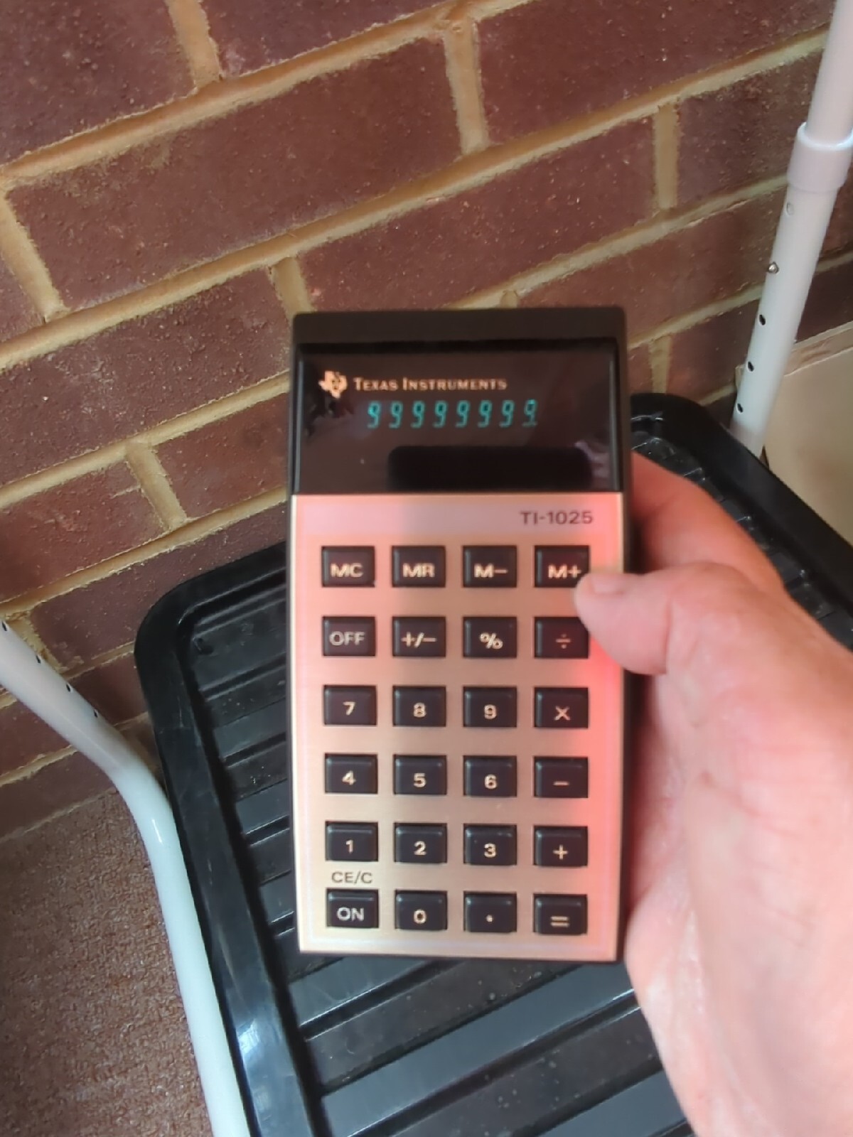 TI 1025 CALCULATOR Texas Instruments 1977 With Box Instructions 