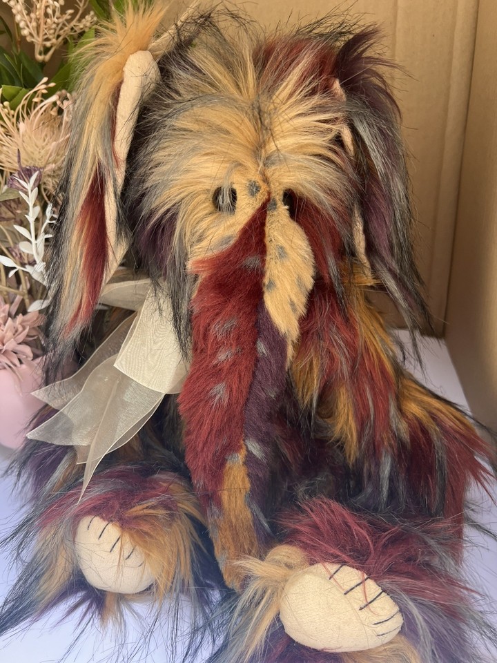 Charlie Bear Eustace Eustace, woolly mammoth wild multicolour plush fur ...