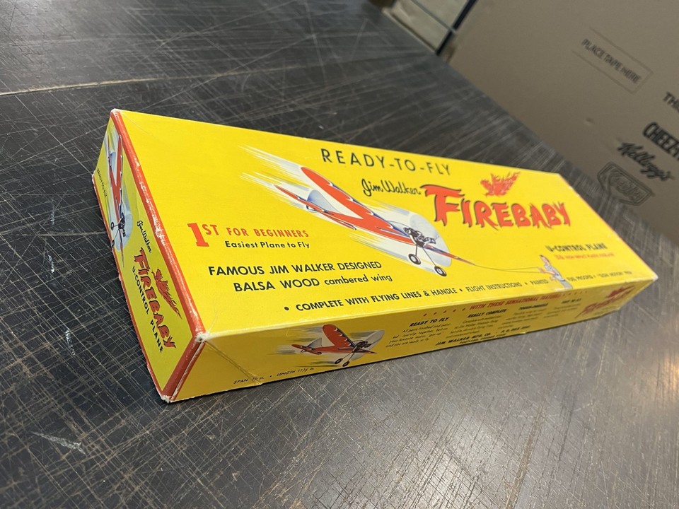 VINTAGE JIM WALKER FIREBABY U-CONTROL MODEL AIRPLANE KIT | eBay