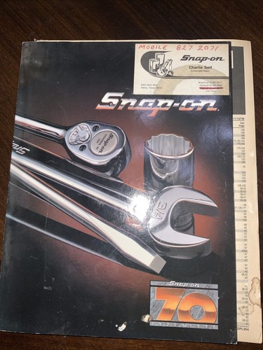 Vintage 1990 Snap-On Tools 400 Page Product Catalog - 70th Anniversary ...