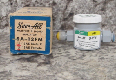 GENUINE SPORLAN SEE-ALL SA-12FM MOISTURE & LIQUID INDICATOR SVC 700026 ...