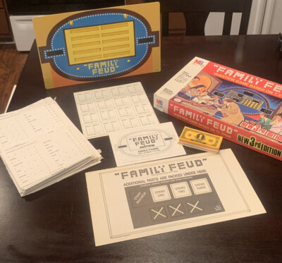 VINTAGE Family Feud Board Game 3rd Edition COMPLETE Milton Bradley 4723 ...