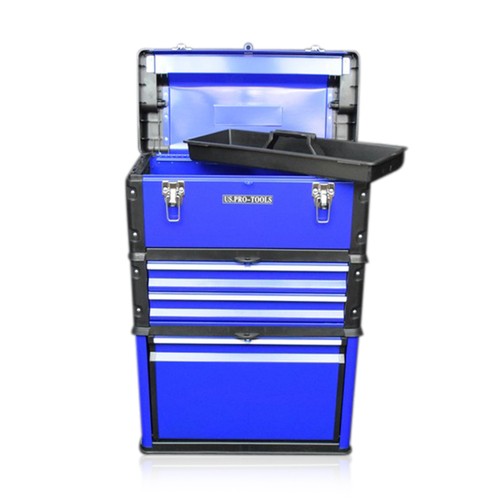 US PRO Tools 3 IN 1 Mobile Rolling Chest Trolley Cart cabinet Wheels ...