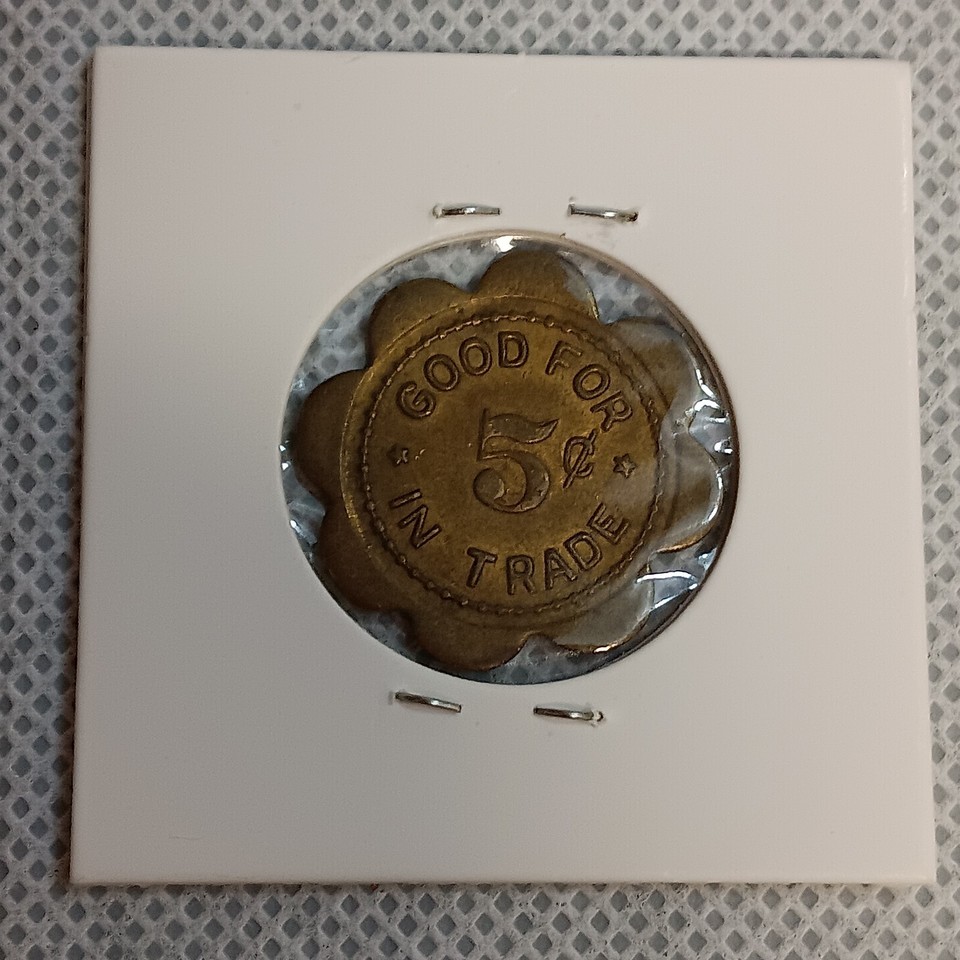Central Billiards 5 Cent Token Omaha NE 1407 Douglas Street | eBay