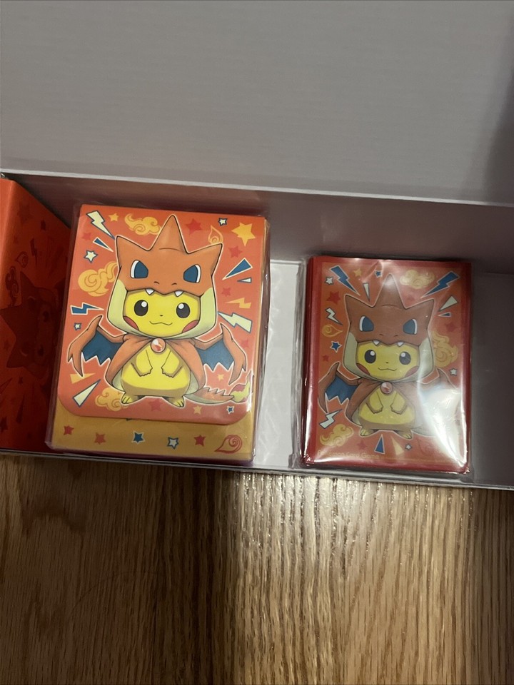 Pikachu Charizard Y Poncho Box Japanese Opened with Sleeve & Deck Box ...