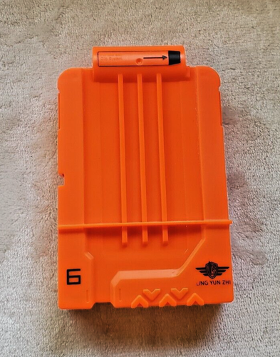 Nerf N-Strike 6 Round Clip Replacement Magazine Dart Gun Ling Yun Zhi ...