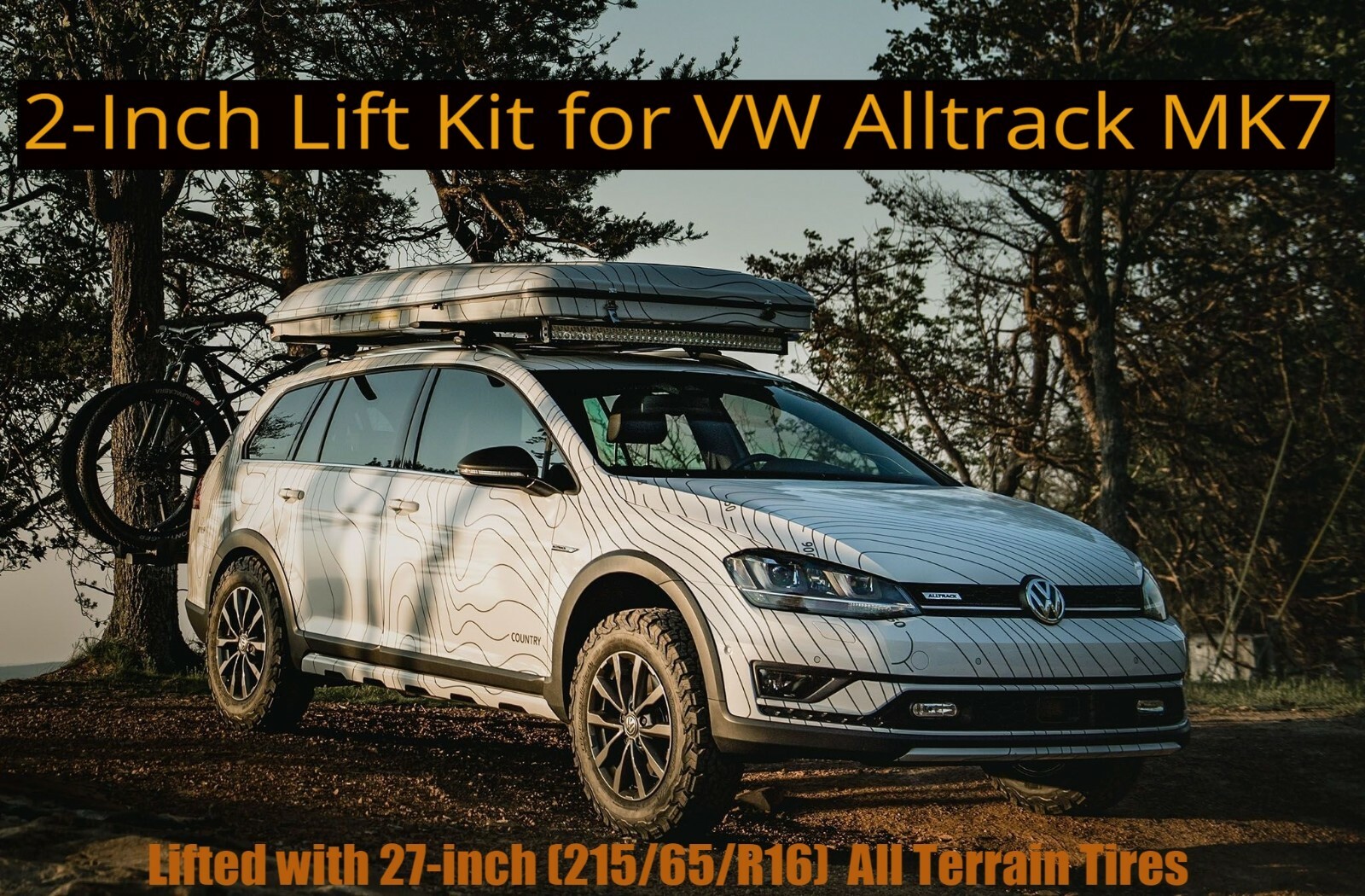 Lift Kit for VW Alltrack MK7 2017 - Two Inch Suspension Spacers Coils ...