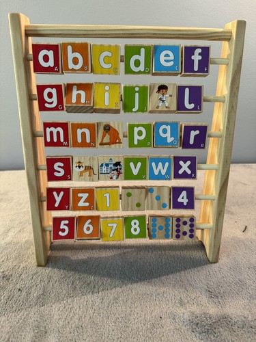 Addo Play Ltd. Fun ABC Wooden Alphabet Numbers Abacus Stand Educational ...