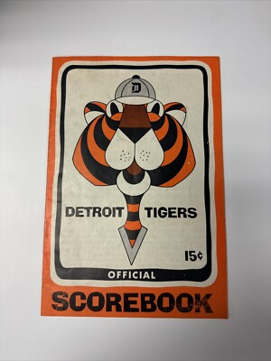 1965 Detroit Tigers Program vs Kansas City A’s Tiger Stadium SCORED | eBay