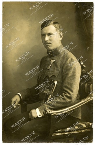 Foto Portrait K.u.k Leutnant Orden Signum Laudis MVM Säbel Portepee kuk ...