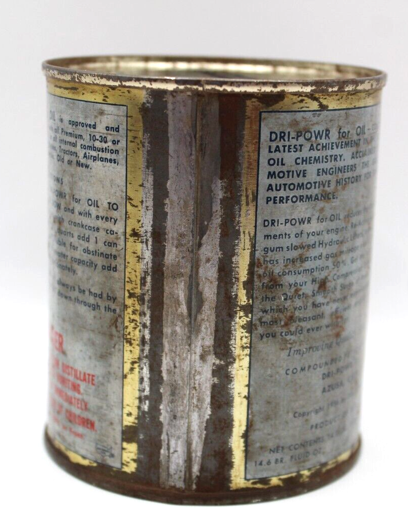 Vintage Dri-Power Oil Additive For Valves And Rings Unopened | eBay
