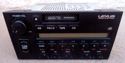 90-92 LEXUS UCF10 LS400 CASSETTE RADIO CAR STEREO HEADUNIT OEM PIONEER ...