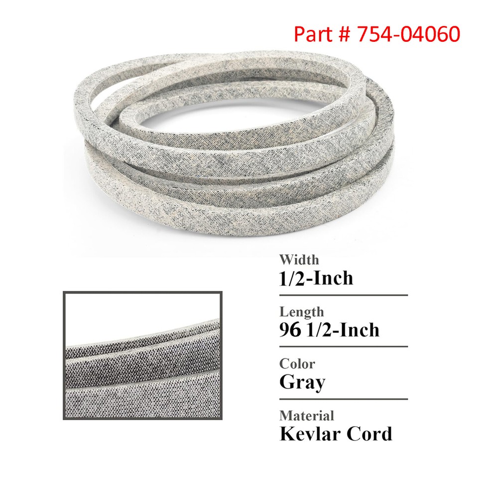 42" Deck Belt fits MTD Cub Cadet 954-04060 754-04060B Made w/ Kevlar(1 ...