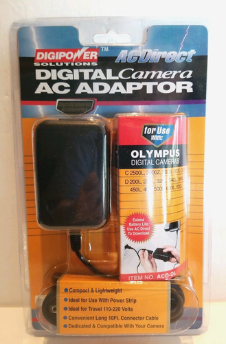 Digipower Solutions AC Adapter for Olympus Digital Cameras 10 FT Cable ACDirect | eBay