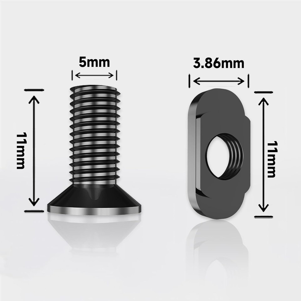 24 PCS Mlok Screws and Nuts Replacement Sets, M-Lok Rail Mount Screws ...
