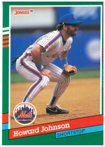 1991 Donruss baseball card #454 Howard Johnson Mets | eBay