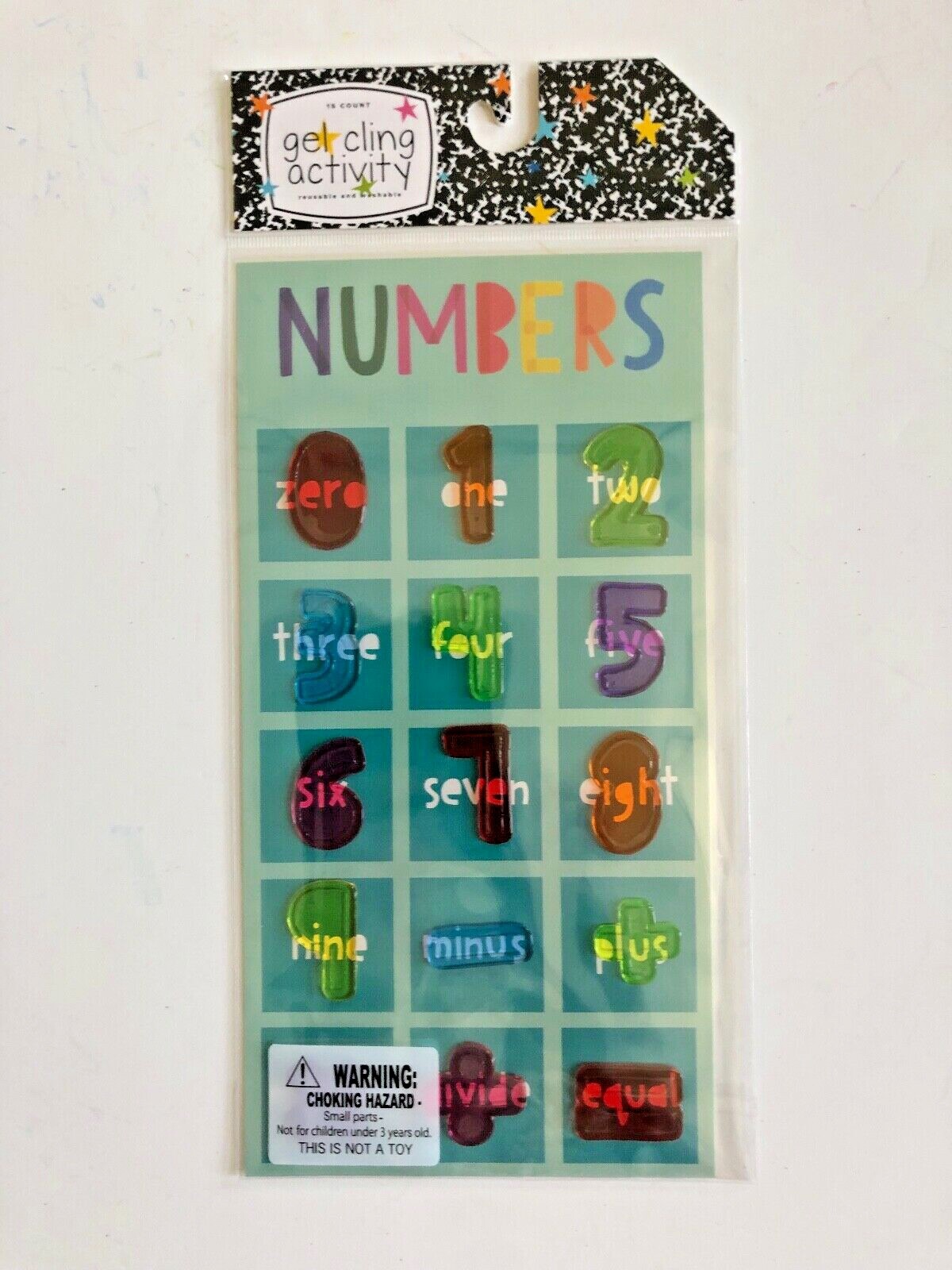 Numbers 0 - 9 clings activity window decoration teacher supply ...