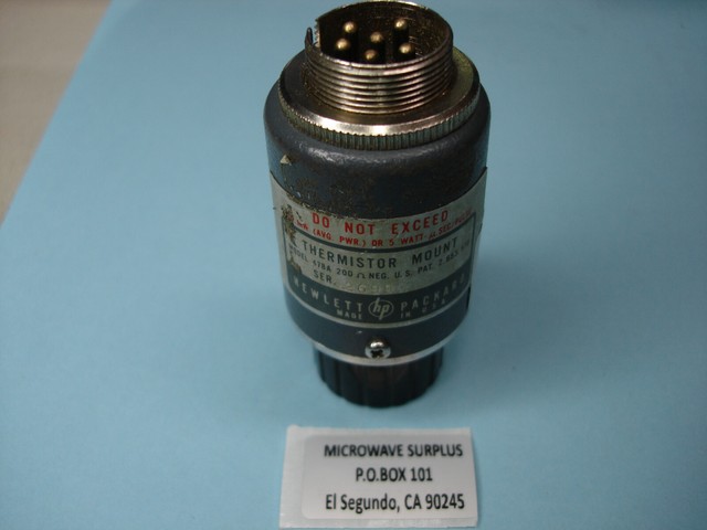 Agilent HP 478A Coaxial Thermistor Mount for sale online | eBay