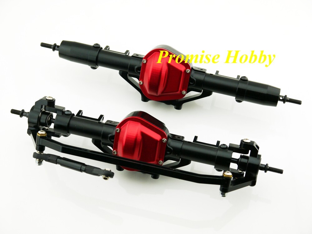 Complete Alloy Front & Rear Axle for 1/10 Axial SCX10 AX10 WK RC ...