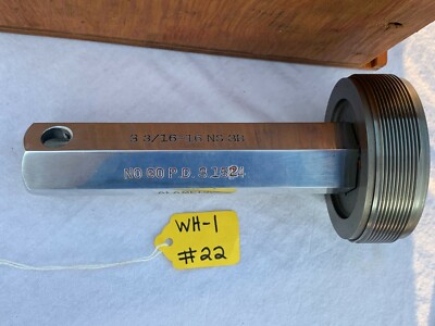 ALAMEDA - THREAD PLUG GAGE - 3 3/16-16NS-3B, IN BOX- NO GO PD 3.1524 | eBay