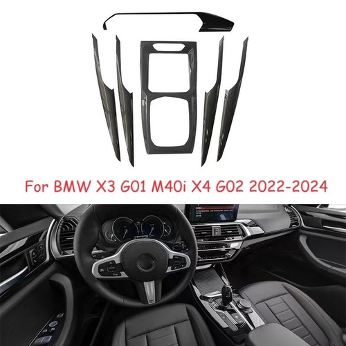 6*Dry Carbon Fiber Car interior Cover Trim For BMW X3 G01 M40i X4 G02 ...