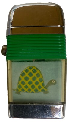 VINTAGE SCRIPTO VU LIGHTER GREEN “ TURTLE 🐢 “ | eBay