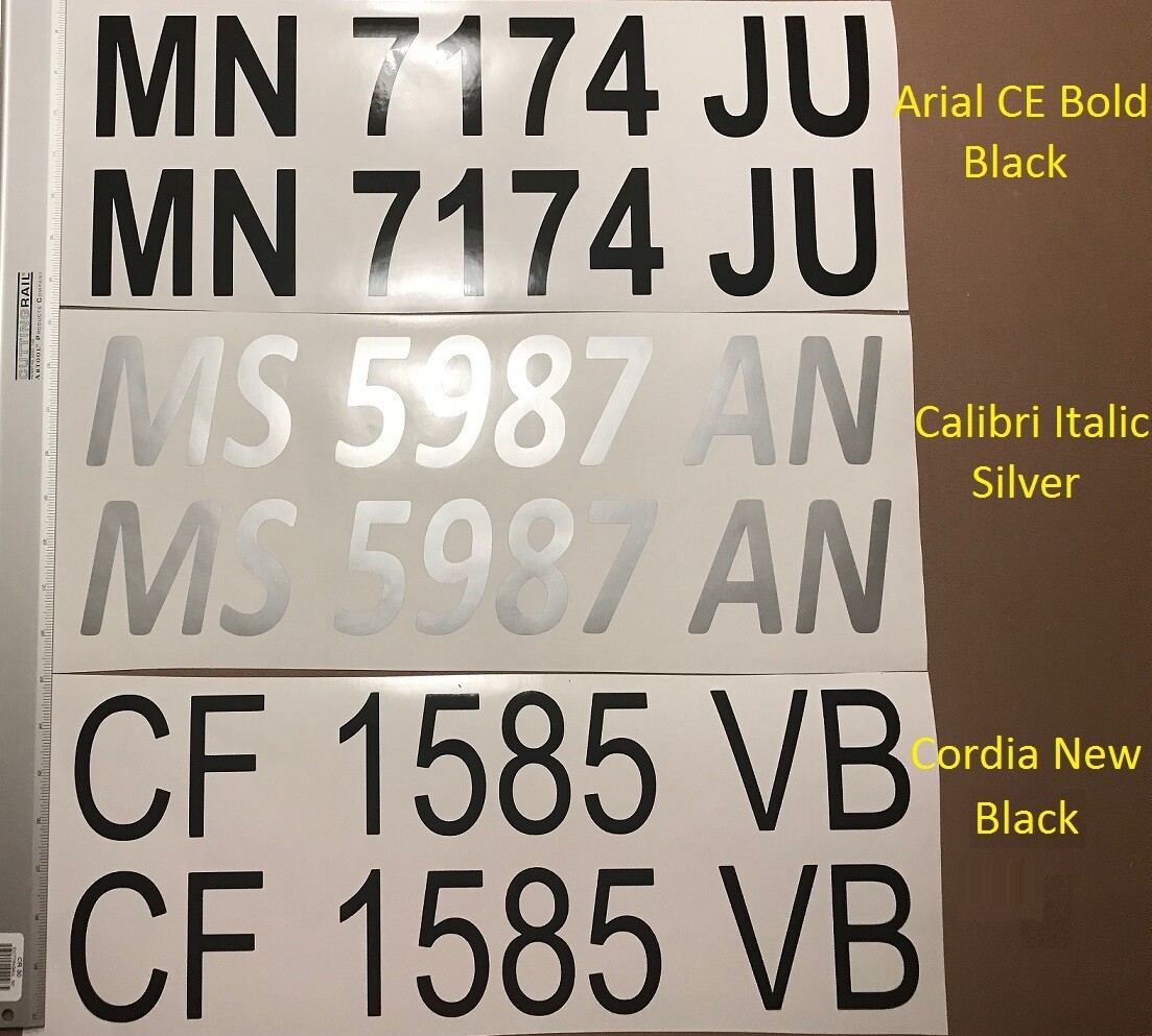 Set of 2 Watercraft Registration Numbers 3" lettering Vinyl Boat JetSki ...
