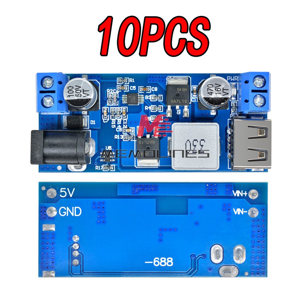 10PCS DC 24V / 12V To 5V 5A Power Module DC-DC Step-Down Power Supply ...