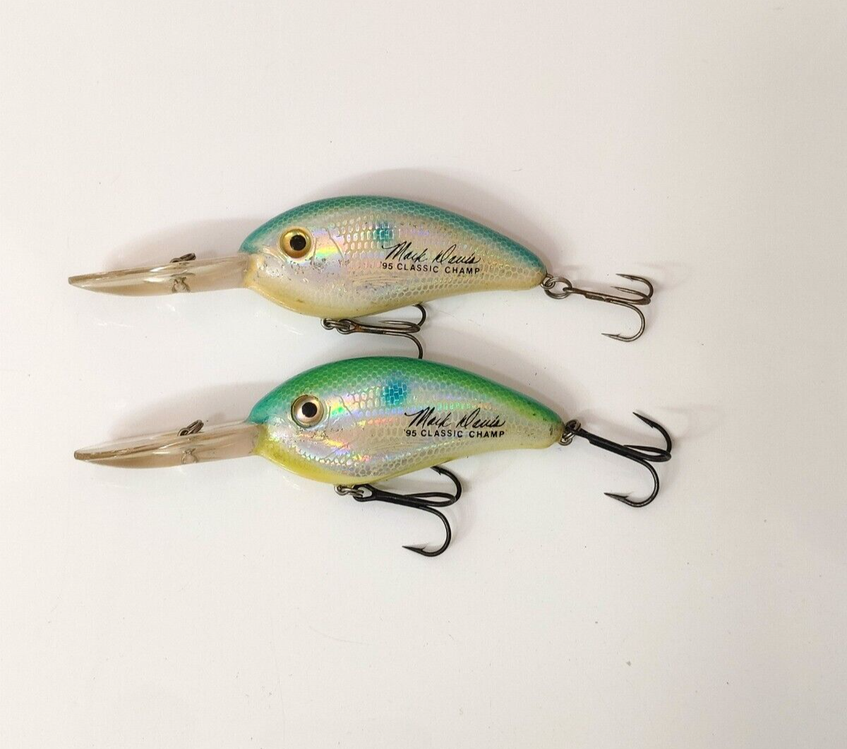 (2) Excalibur Mark Davis Bill Dance Fat Free Shad #7 Crankbait Lures ...