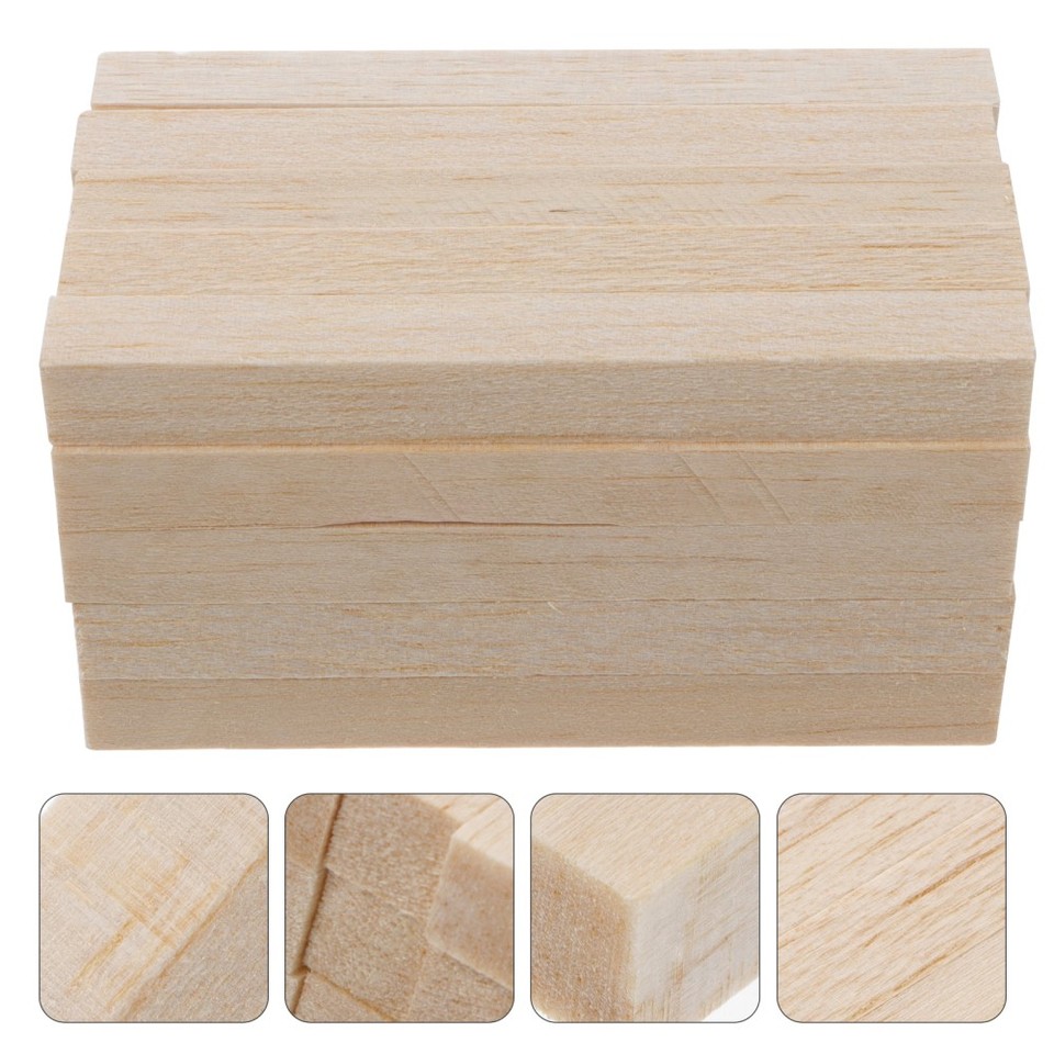 25 Pcs Miniature Modelling Sticks Square Dowels Wood DIY Material | eBay UK