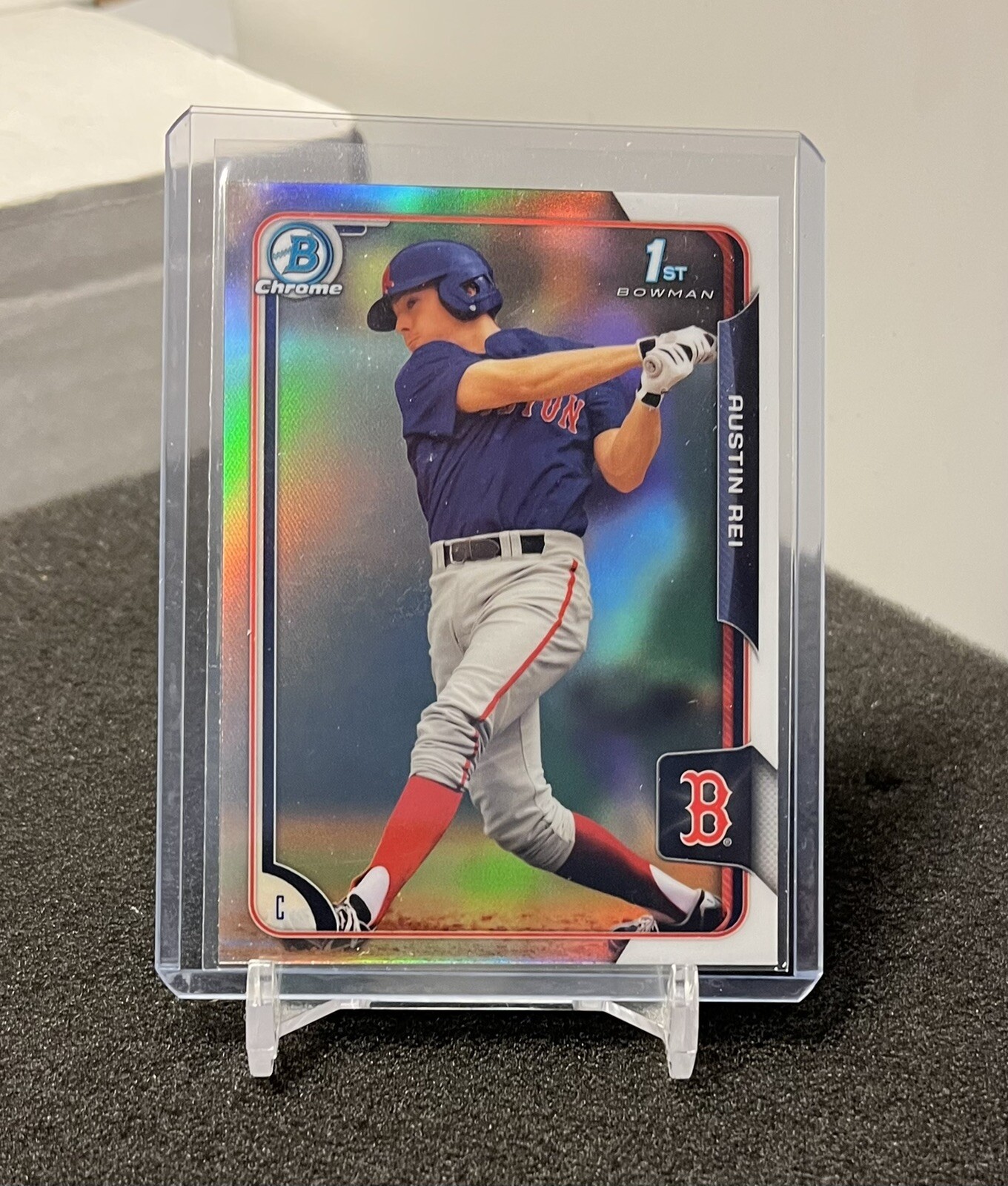 Austin Rei 1st Rookie Refractor 2015 Bowman Chrome 172 Boston Red Sox ...